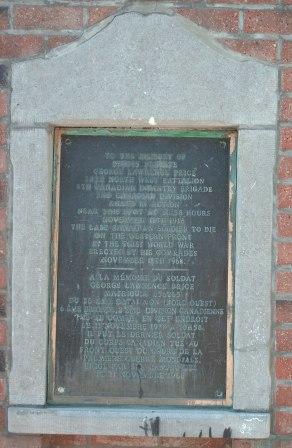 SilverMedals.net | » George Lawrence Price — Second-to-Last Soldier ...